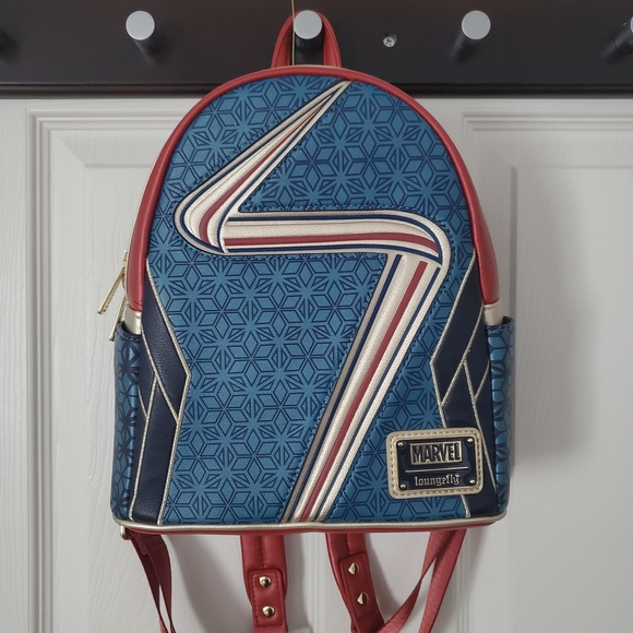 Loungefly | Bags | Loungefly Marvel Blue And Red Mini Bag | Poshmark